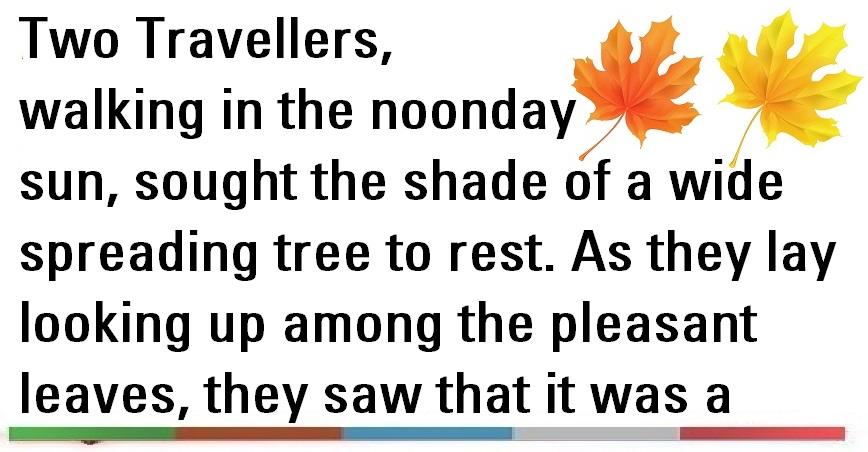 Moral Story ‣ The Plane Tree | Satibal