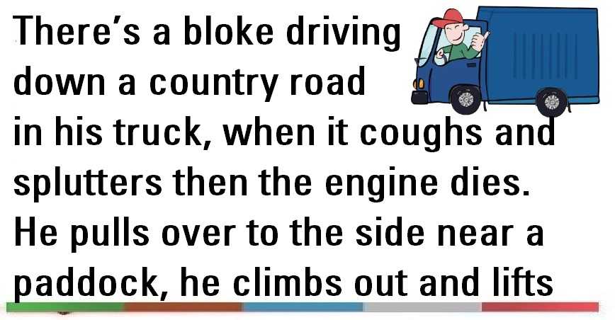 Funny Joke ‣ Truck Breakdown Service | Satibal