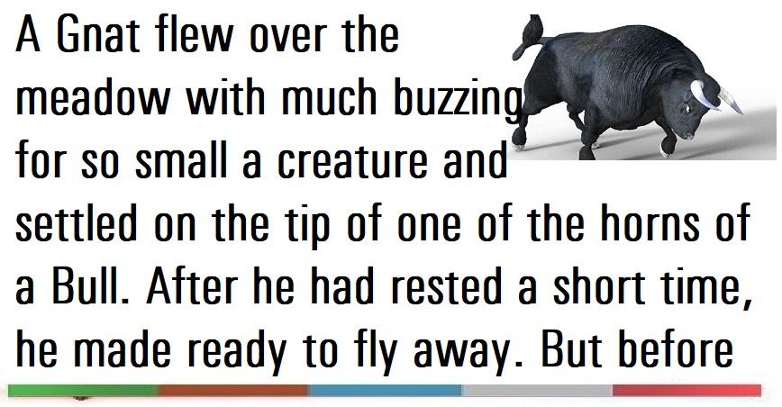 Moral Story ‣ The Bull and The Gnat | Satibal