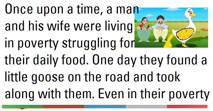 Moral Story ‣ The Goose That Laid the Golden Eggs | Satibal