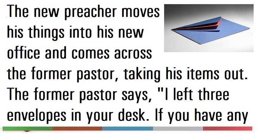 Funny Joke ‣ Three Envelopes | Satibal