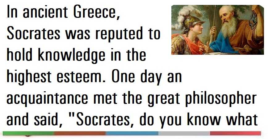 Moral Story ‣ Triple Filter Test Of Socrates | Satibal