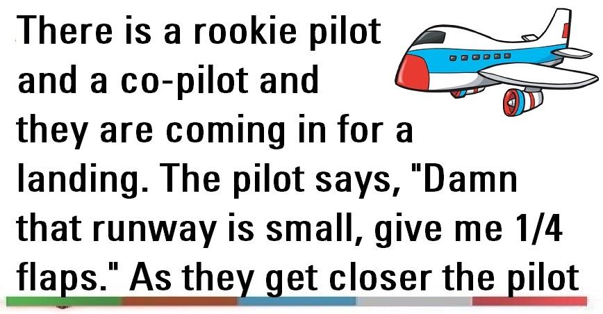 Funny Joke ‣ The Rookie Pilot | Satibal